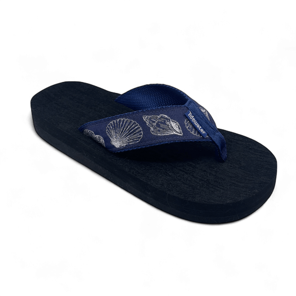 Midnight Shells Flip Flops – Comfortable Arch Support Sandals ...