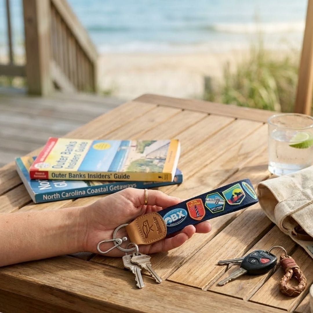 OBX Adventures Keychain – Outer Banks Wristlet Keychain