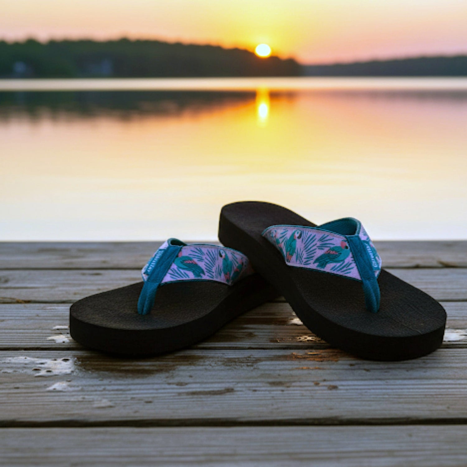 Parrotville Flip Flops – Comfortable Arch Support Sandals | Tidewater ...